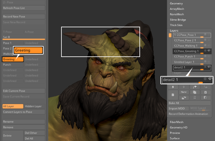 Modifying and Refining Posed Characters
